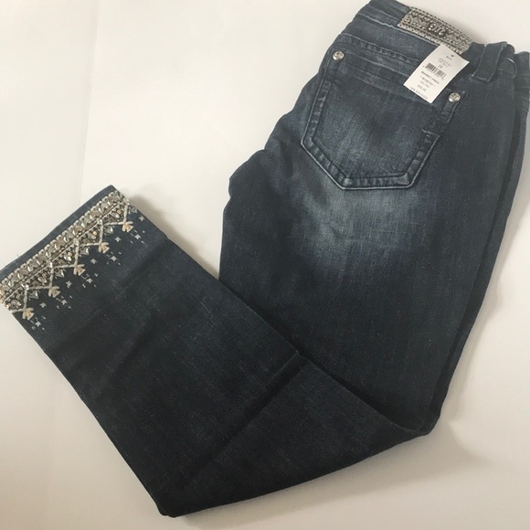 Miss Me | Jeans | Miss Me Jeweled Bottom Ankle Skinny Jeans | Poshmark